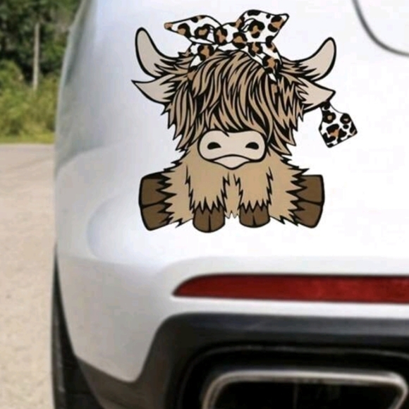Design | Highland Cow Decal For Car Decoration New | Poshmark